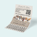 Puppy Dog Walker Sitter QR Code Modern Tearoff Flyer | Zazzle