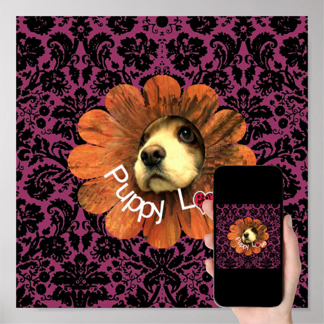 Puppy Love Poster | Zazzle