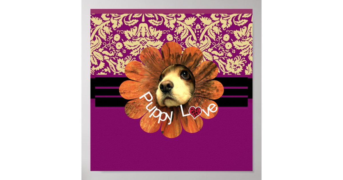 Puppy Love Poster | Zazzle