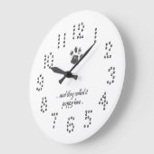 Puppy Love Quote Dog Paw Print Wall Clock | Zazzle