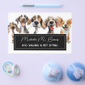 Puppy Modern Dog Walker Pet Sitting QR Code Flyer | Zazzle