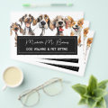 Puppy Modern Dog Walker Pet Sitting QR Code Flyer | Zazzle
