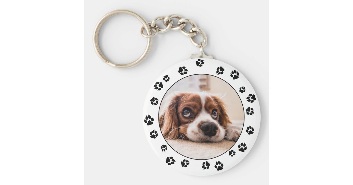 Puppy Photo Keychain | Zazzle.com
