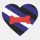 PUPPY PLAY PRIDE DIAGONAL HEART STICKER | Zazzle