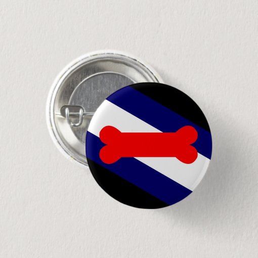 Puppy Play Pride Flag Small, 1¼" Round Button | Zazzle