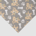 Puppy Scooby-Doo Bone & Paw Print Pattern Tissue Paper | Zazzle
