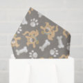 Puppy Scooby-Doo Bone & Paw Print Pattern Tissue Paper | Zazzle