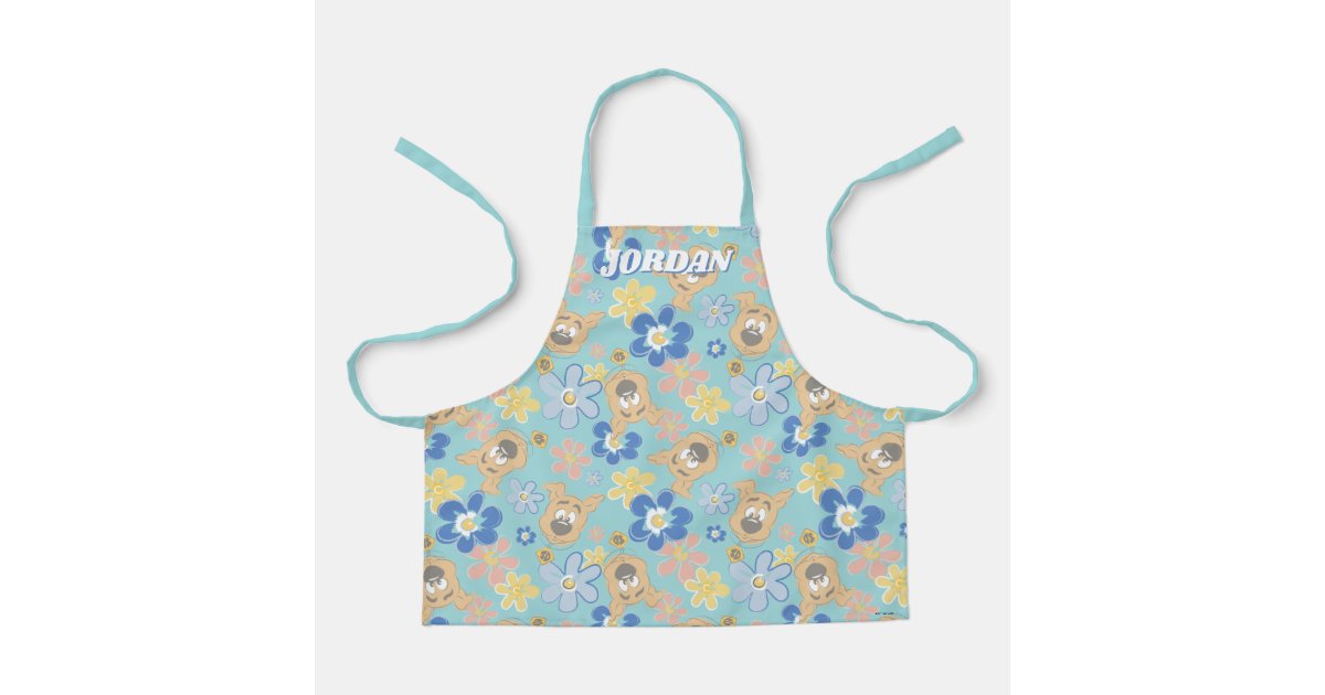 Puppy Scooby-Doo Flower Pattern Apron | Zazzle