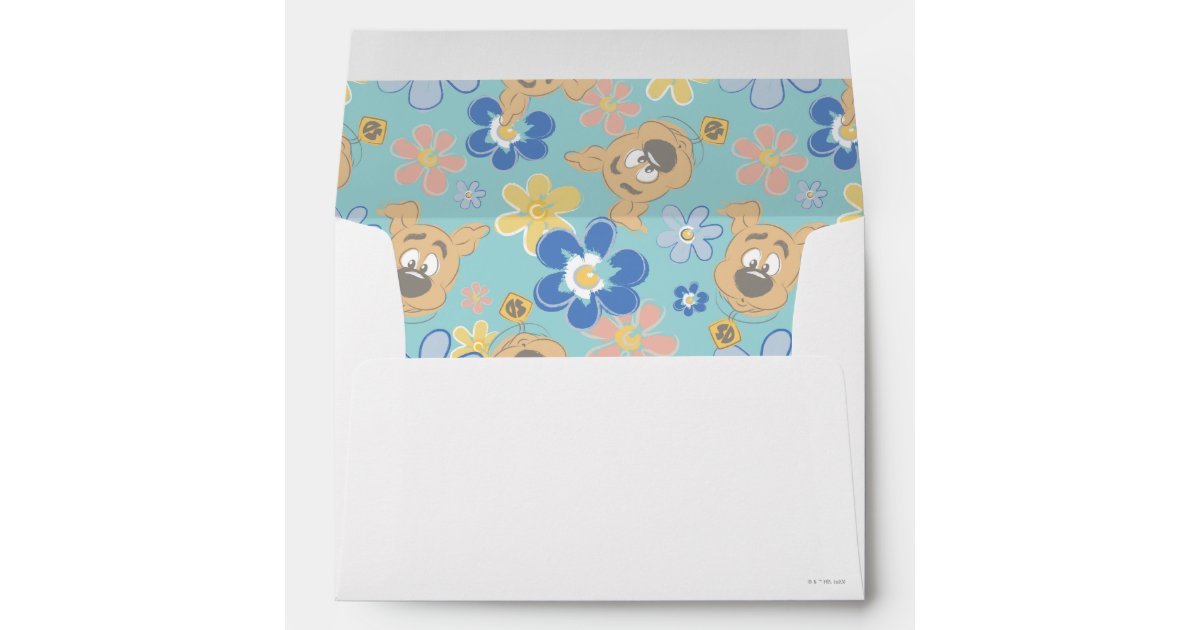 Puppy Scooby-Doo Flower Pattern Envelope | Zazzle
