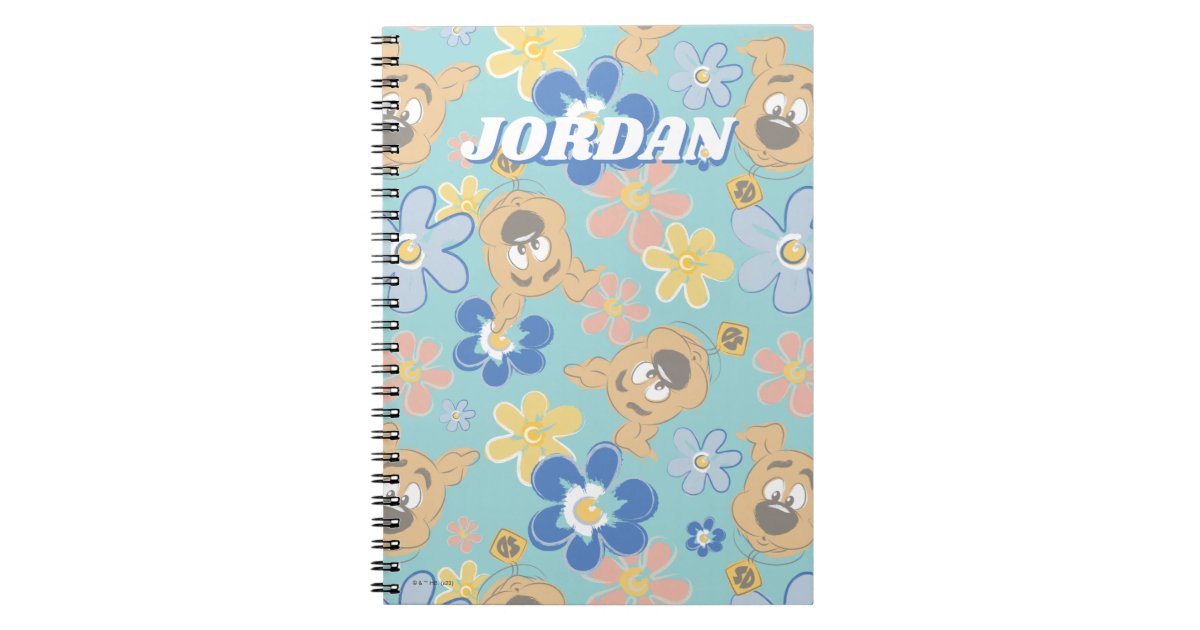 Puppy Scooby-Doo Flower Pattern Notebook | Zazzle