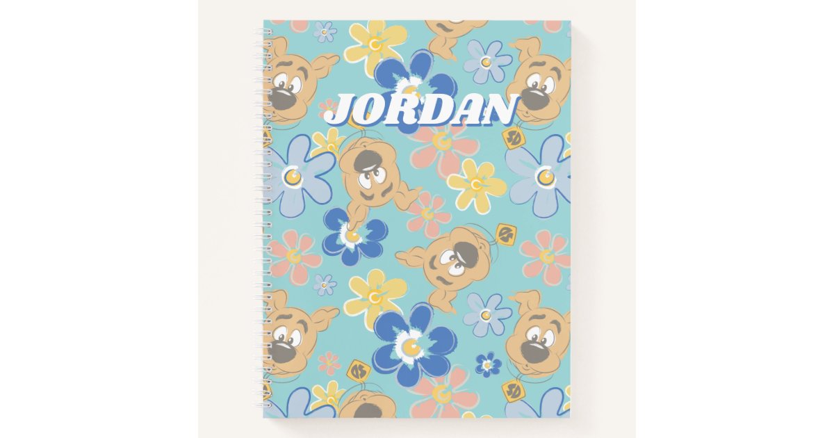 Puppy Scooby-Doo Flower Pattern Notebook | Zazzle