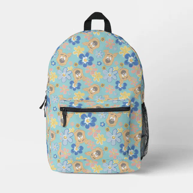 Puppy Scooby-Doo Flower Pattern Printed Backpack | Zazzle