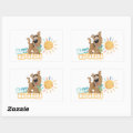Puppy Scooby-Doo "Hello Sunshine" Rectangular Sticker | Zazzle