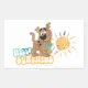 Puppy Scooby-Doo "Hello Sunshine" Rectangular Sticker | Zazzle