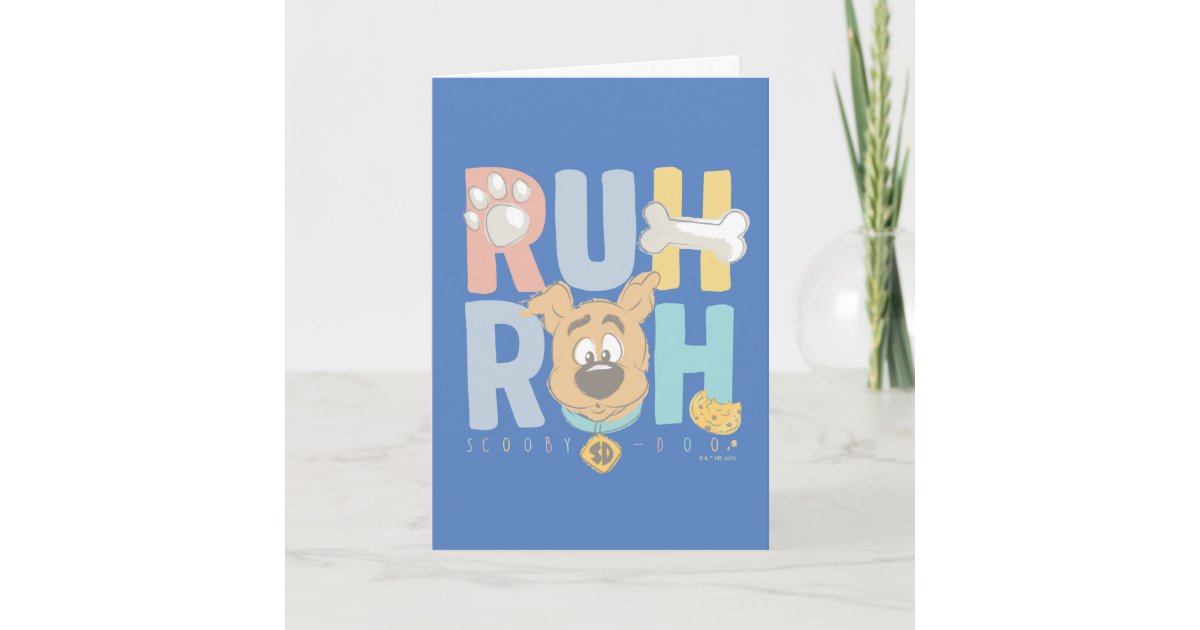 Puppy Scooby-Doo "Ruh Roh" Card | Zazzle