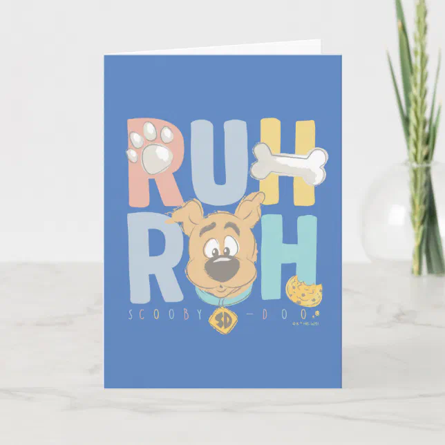Puppy Scooby-Doo "Ruh Roh" Card | Zazzle