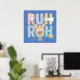 Puppy Scooby-Doo "Ruh Roh" Poster | Zazzle