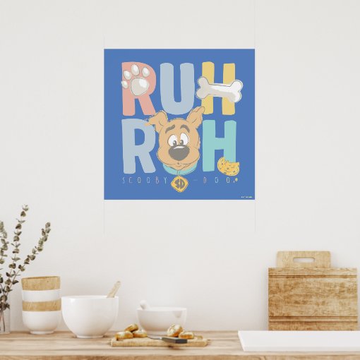 Puppy Scooby-Doo "Ruh Roh" Poster | Zazzle