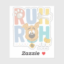 Puppy Scooby-Doo "Ruh Roh" Sticker | Zazzle