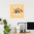 Puppy Scooby-Doo "Ruv You" Poster | Zazzle