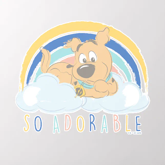 Puppy Scooby-Doo "So Adorable" Wall Decal | Zazzle