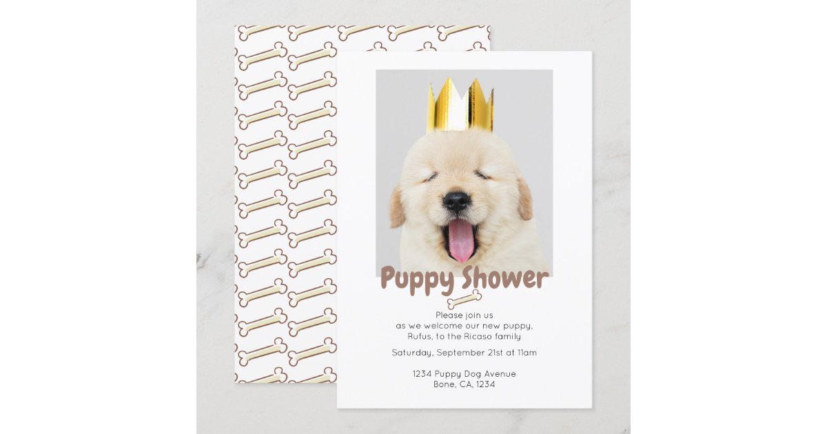 Puppy Shower Invitation | Zazzle
