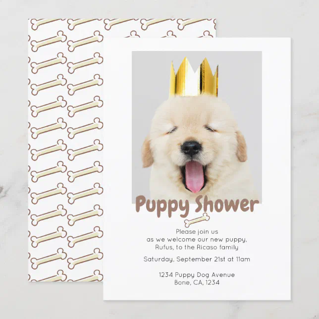 Puppy Shower Invitation | Zazzle