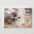 Puppy Welcome Back to School Message Cards | Zazzle