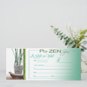 Pur Zen (aqua) Gift Certificate | Zazzle