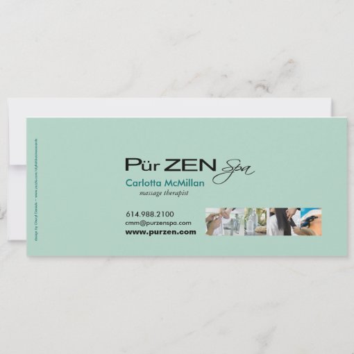 Pur Zen (aqua) Gift Certificate | Zazzle