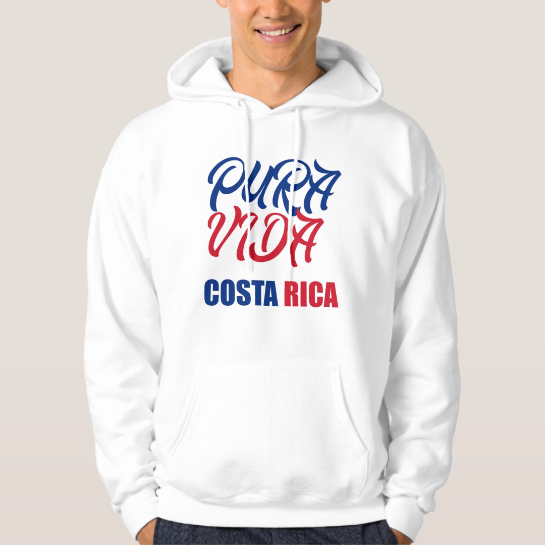 Pura Vida Costa Rica Gift Souvenir Ticos and Ticas Hoodie | Zazzle