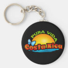 Costa Rica Folk Art Pura Vida Keychain | Zazzle.com