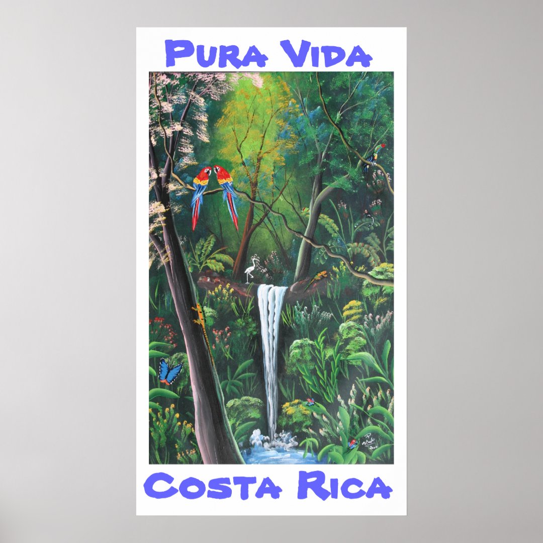 Pura Vida Costa Rica Poster | Zazzle