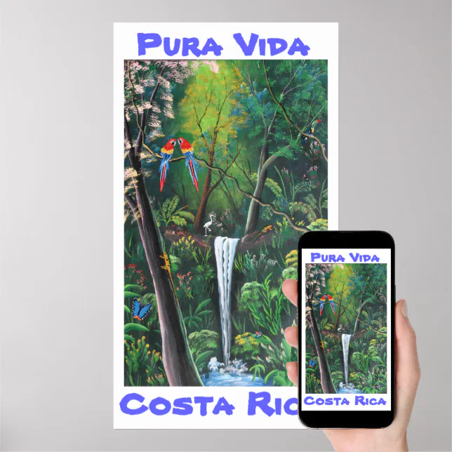 Pura Vida Costa Rica Poster Zazzle