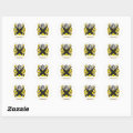 Purcell Coat of Arms (Family Crest) Classic Round Sticker | Zazzle