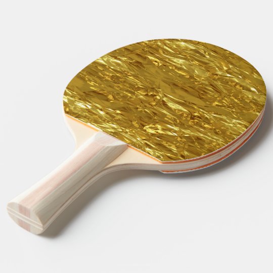 PURE GOLD pattern / gold foil Ping Pong Paddle | Zazzle.com