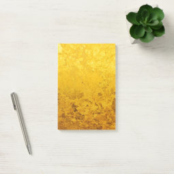 PURE GOLD pattern / gold leaf Post-it Notes | Zazzle