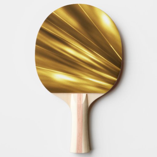 PURE GOLD pattern / gold shine Ping Pong Paddle | Zazzle