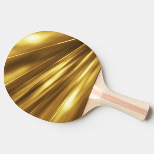 PURE GOLD pattern / gold shine Ping Pong Paddle | Zazzle