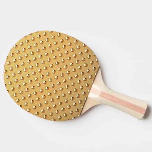 PURE GOLD pattern / golden pearls Ping Pong Paddle | Zazzle