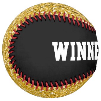 PURE GOLD Splatter Pattern + your text / photo Softball | Zazzle