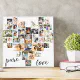 Pure Love Heart 36 Photo Collage Small Square Canvas Print | Zazzle