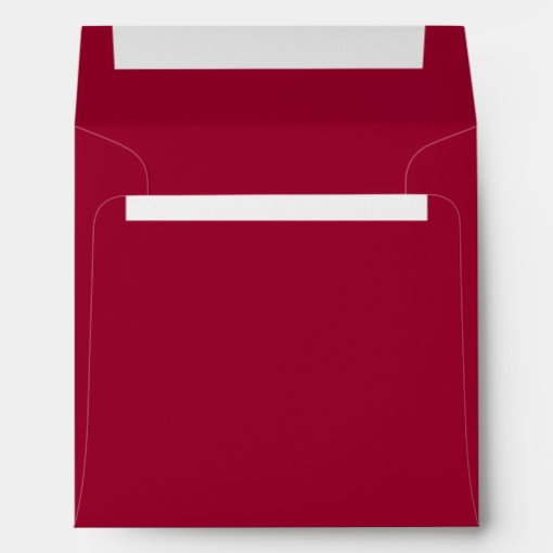 Pure Red Linen Envelopes | Zazzle