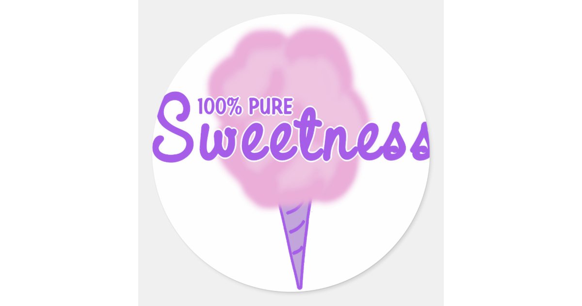 Pure Sweetness Classic Round Sticker | Zazzle
