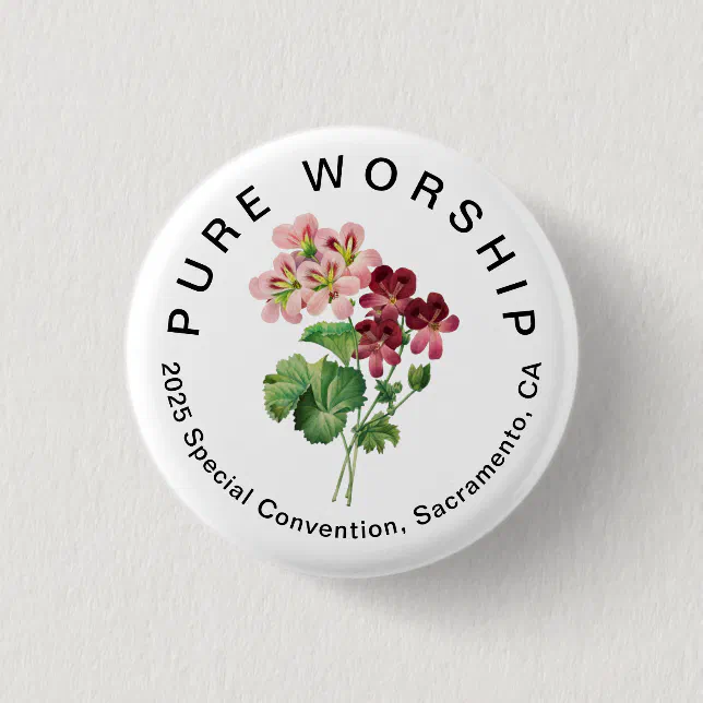 Pure Worship 2025 Special Convention | JW Button | Zazzle