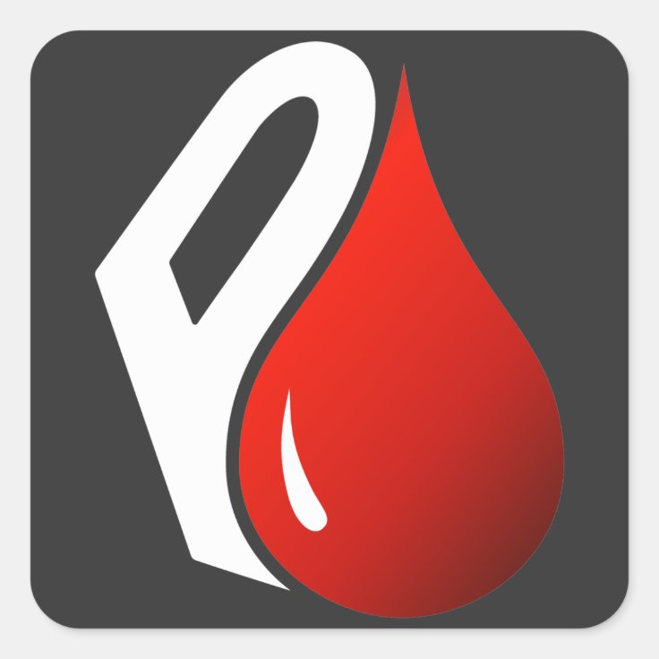 PUREBLOOD SQUARE STICKER | Zazzle