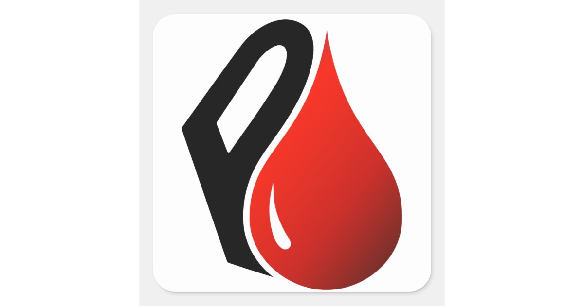 PUREBLOOD SQUARE STICKER | Zazzle