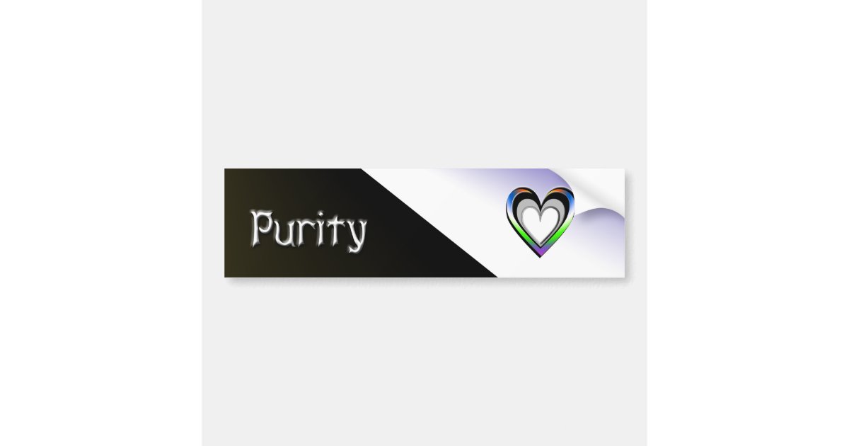Purity Bumper Sticker | Zazzle