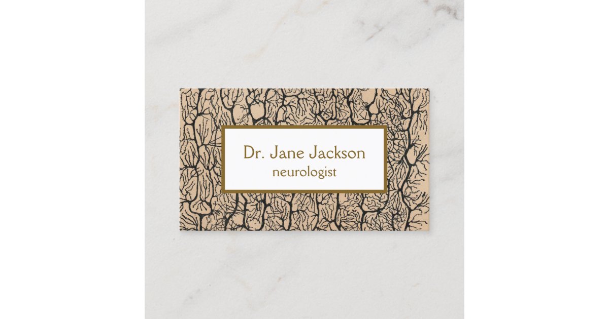 Purkinje Neuron Drawing - Neurologist Business Card | Zazzle