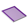 Purple Accent Color Decor Customizable Notepad | Zazzle